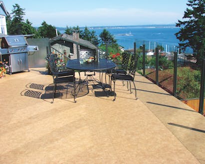 Duradek Ultra Cork, Panorama Post Topless Glass System | Pro Builder