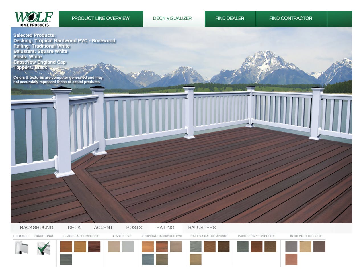 Wolf Home Products Deck Visualizer | Pro Builder