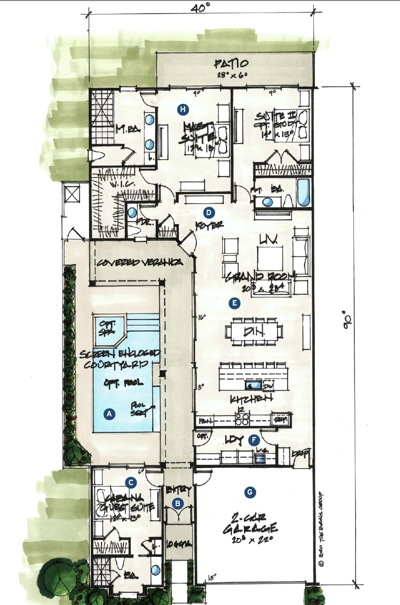 Duplex House Plans Courtyard Build A House With These Mid Century