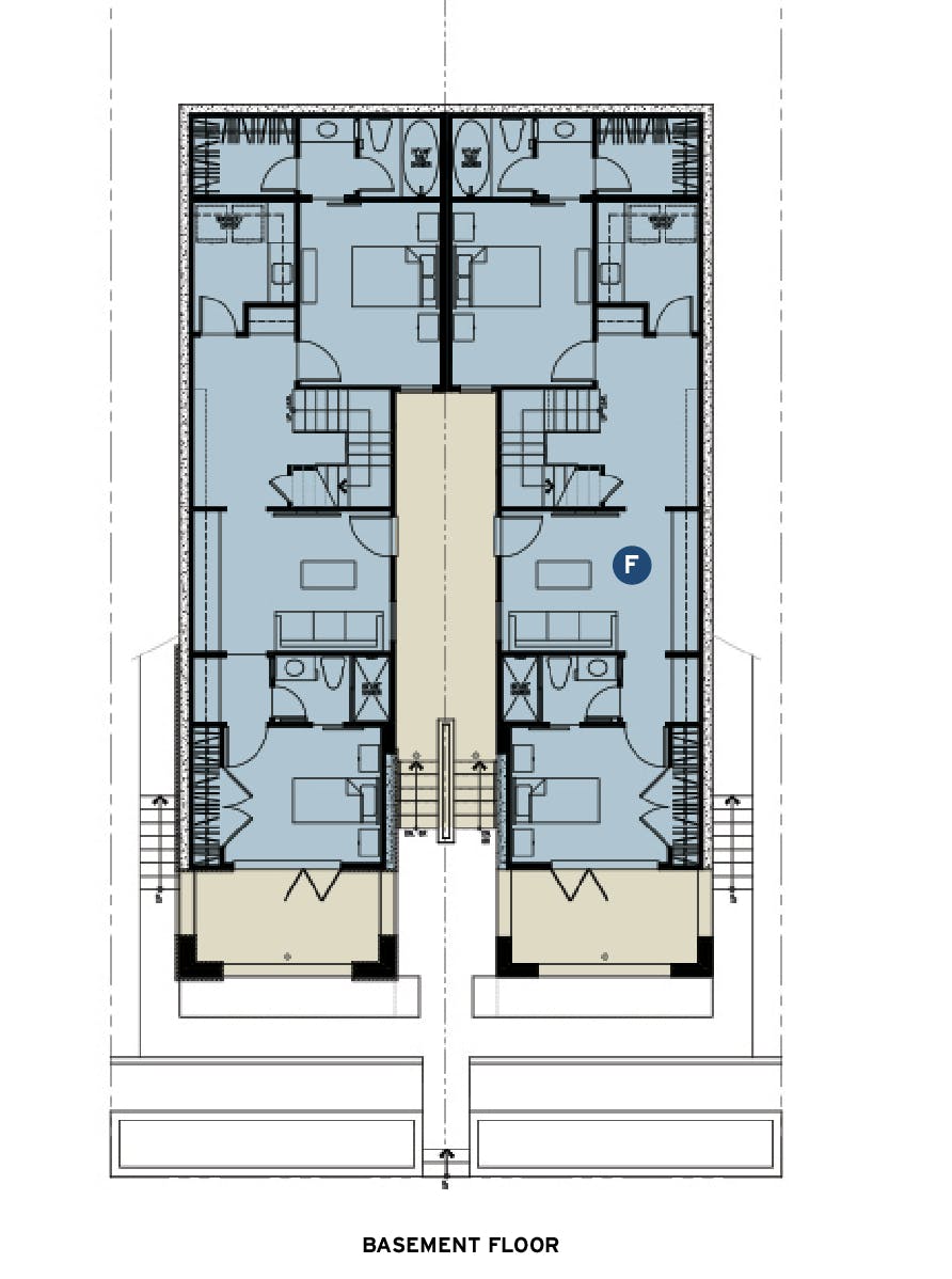 Duplex House Plans With Garage Basement Military Homes | Great Lakes