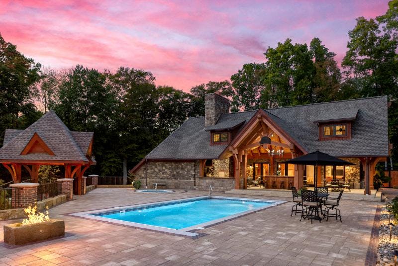 Timber Frame Pool House This Isn't Just A Pool House, It's A Work Of